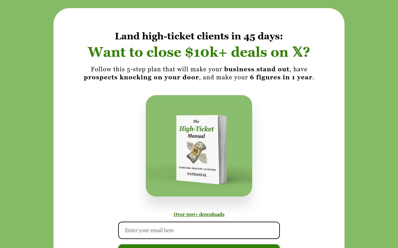 The High-Ticket Manual